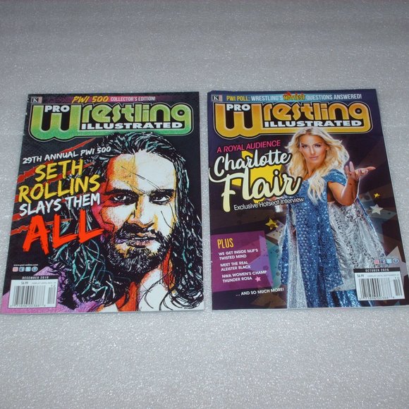 Pro wrestling Illustrated | Accents | Lot Of 2 Pro Wrestling ...